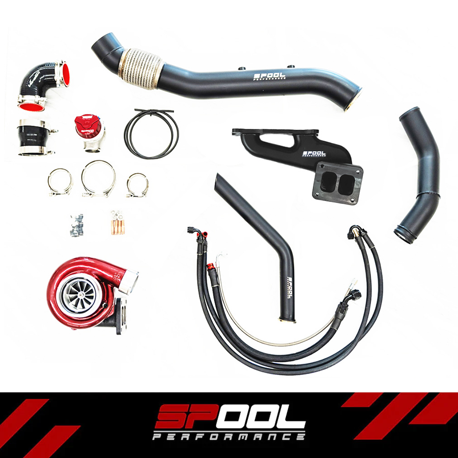 Spool Performance Billet Manifold A90 Supra 2 Port Top Mount Turbochar